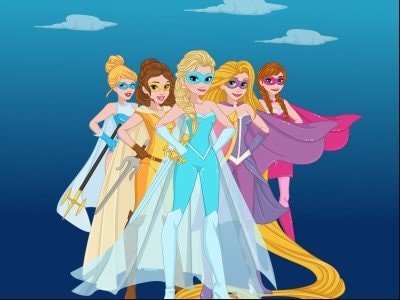 Super Princesses 👗 Joue gratuitement Super Princesses - Prinxy
